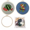 2 Pack Easy Smaller Size DIY Craft Punch Needle Embroidery Kits Rug for ...