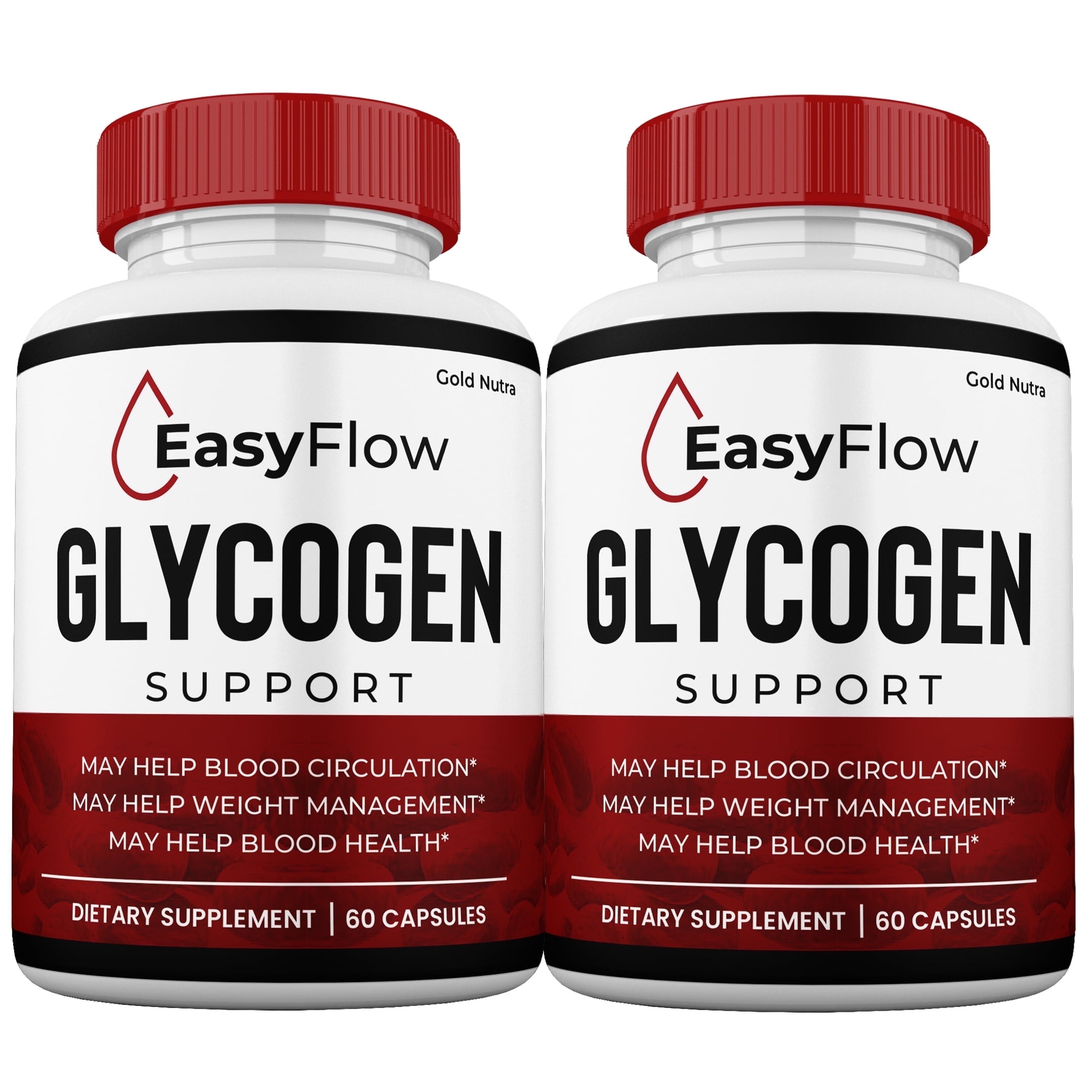 Gold Nutra EasyFlow Glycogen Support Capsules, 2 Pack, Blood Health ...