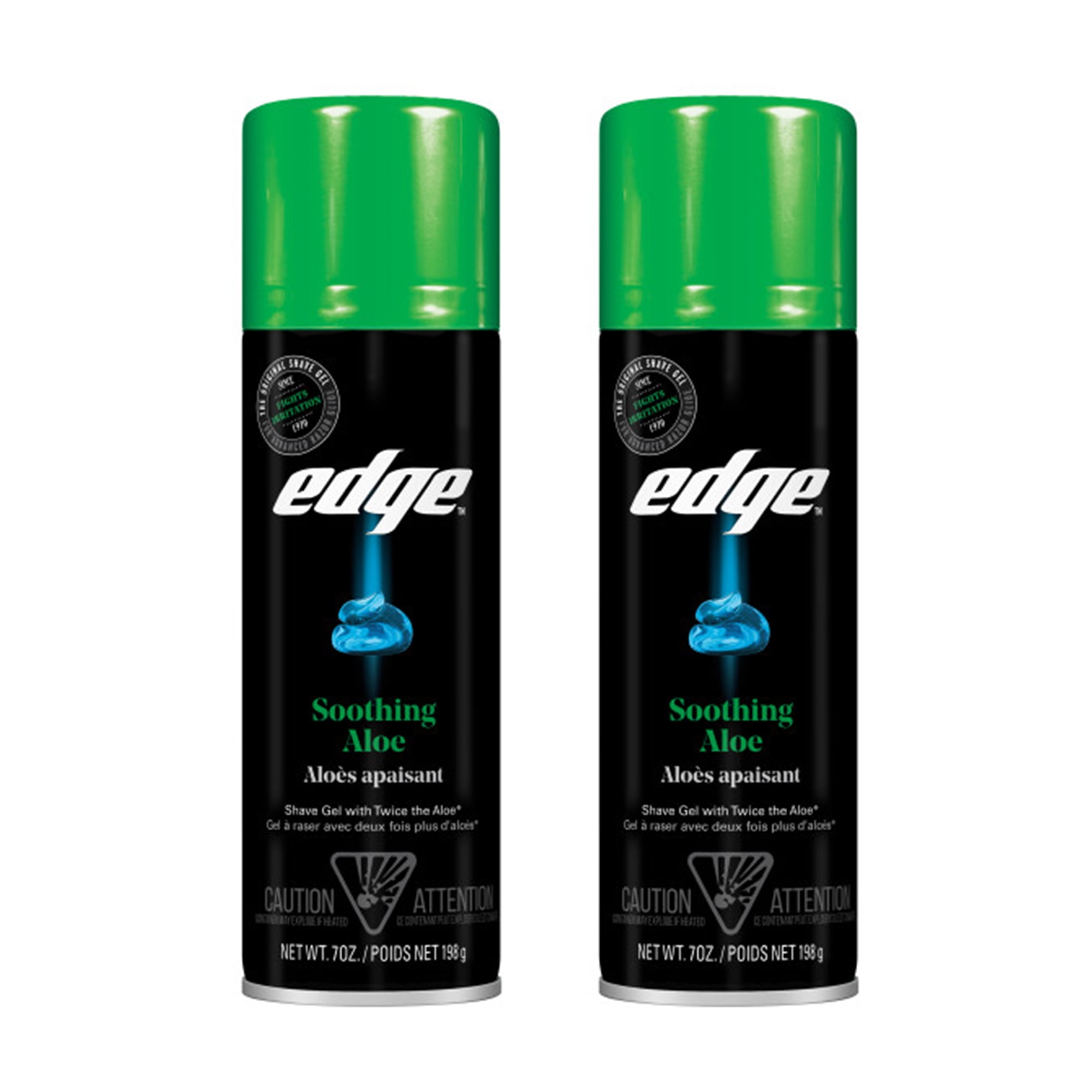 Edge 2 Pack - Soothing Aloe Shave Gel, Moisturizing, Ideal for ...