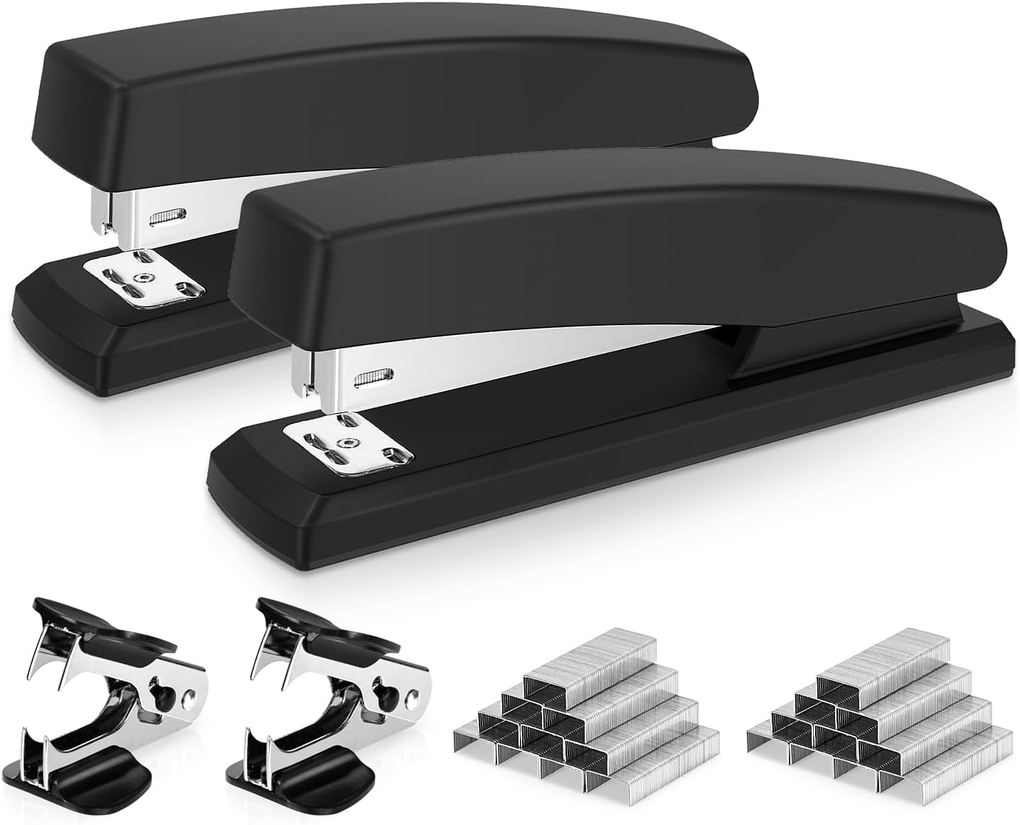 2 Pack Effortless Stapler for Desk with 40-50 Sheet Capacity, 2000 ...