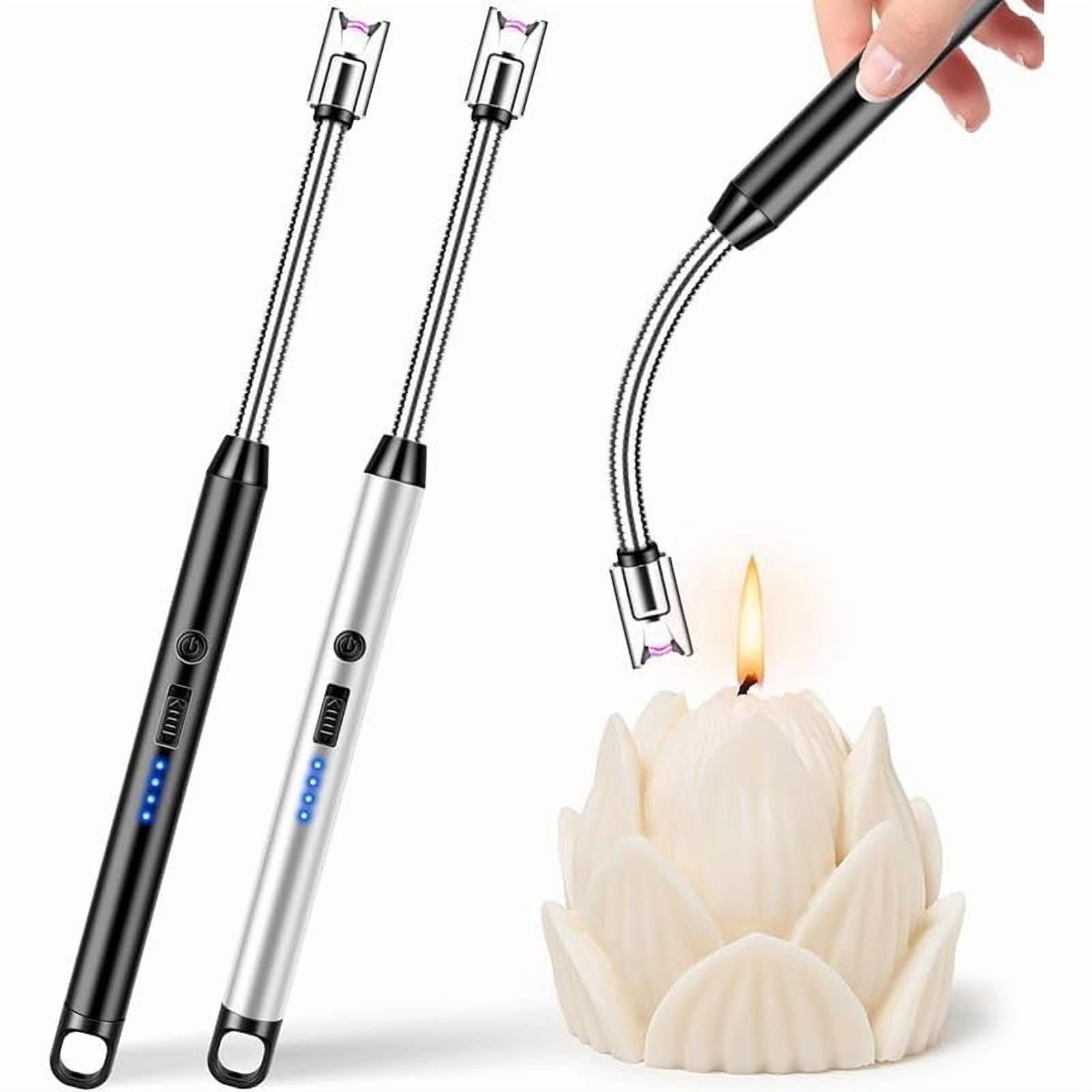 2 Pack Electric Candle Lighter,Rechargeable Plasma Arc USB Lighters ...