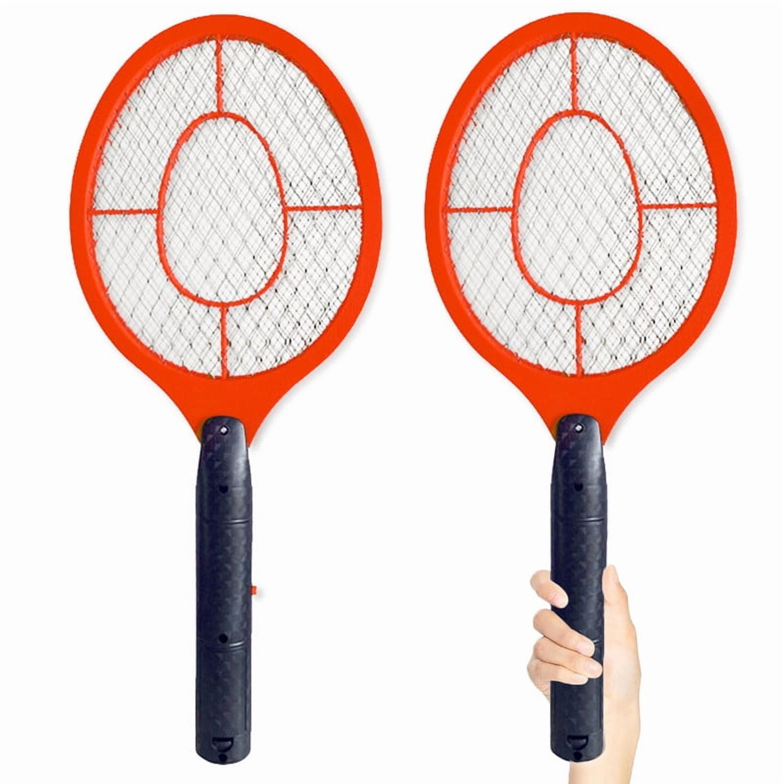 2 Pack Electric Fly Swatter Handheld Bug Zapper Racket for Camping ...