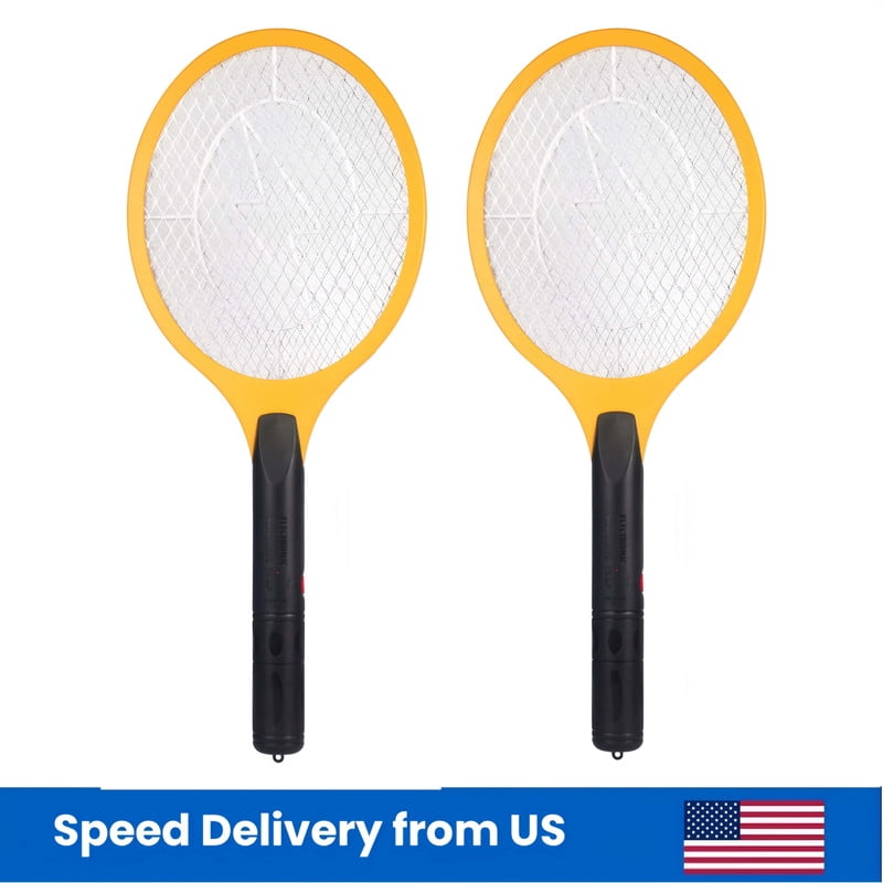 2 Pack Electric Mosquito Swatter & Bug Zapper - 3000V High Voltage ...