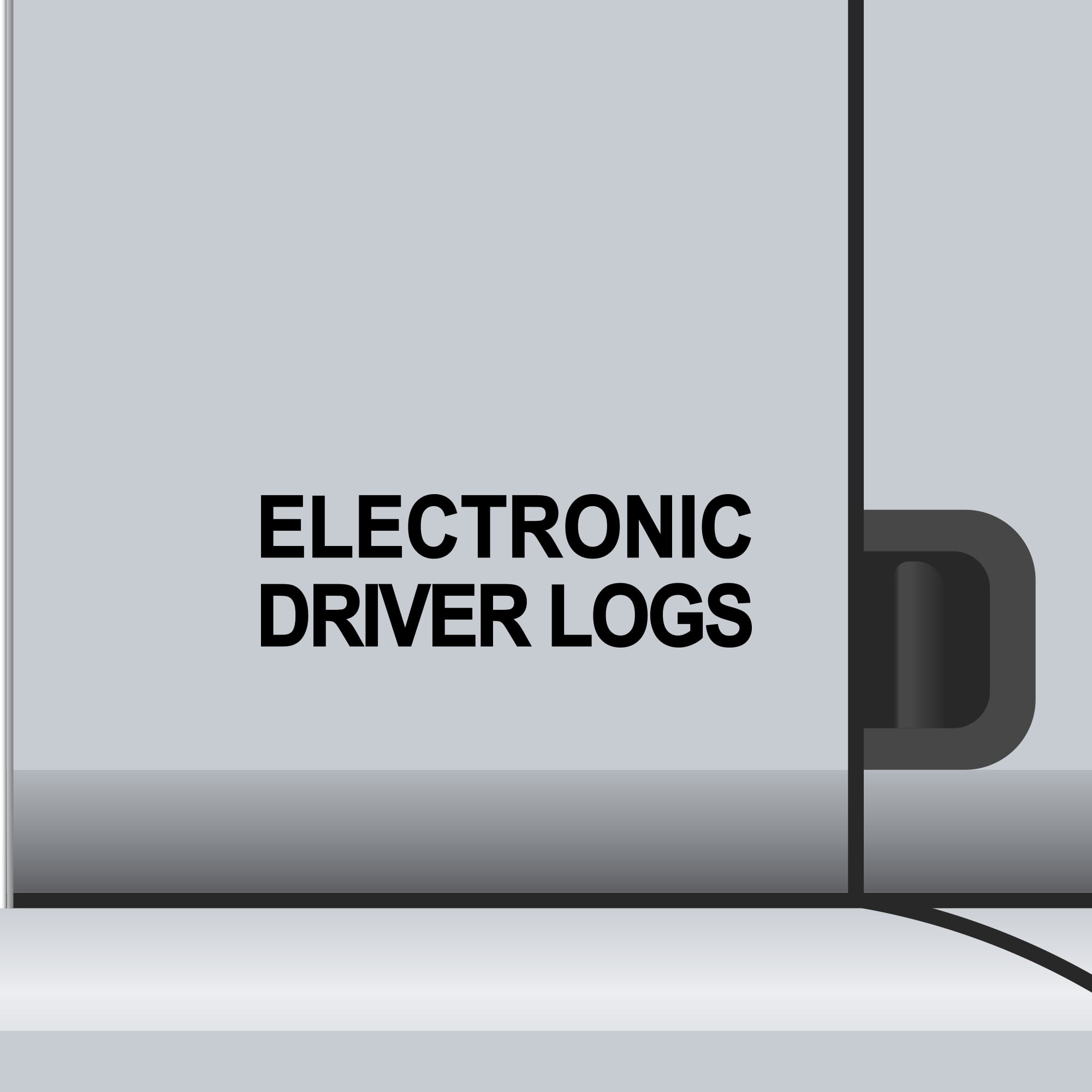 2 Pack - Electronic Driver Logs Vinyl Decal Electronic Logging Device ...