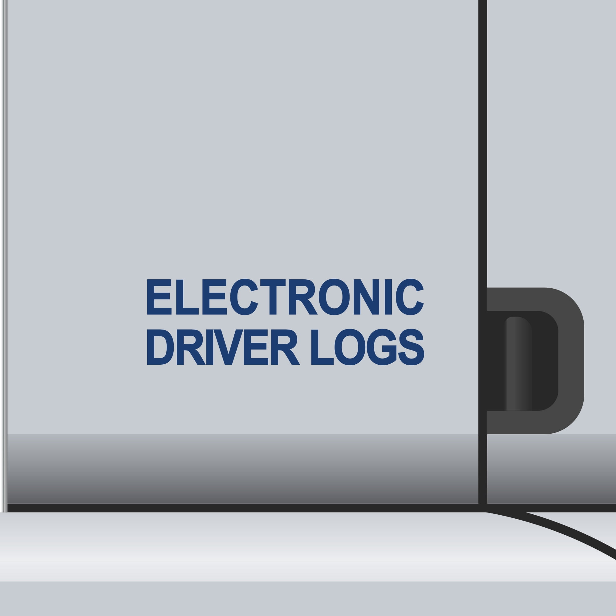 2 Pack - Electronic Driver Logs Vinyl Decal Electronic Logging Device ...
