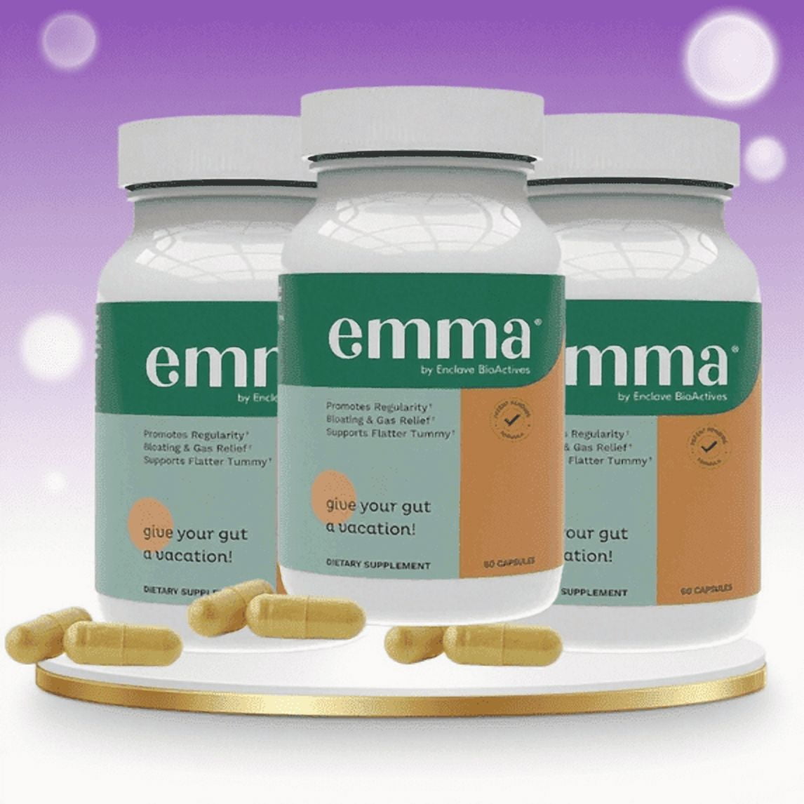 The 2 Pack Emma Gut Health (120 Capsules) offers natural leaky gut ...