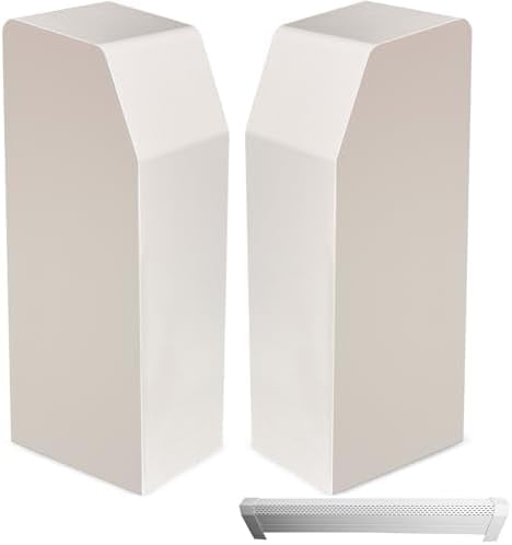 [2 Pack] End Caps For Baseboard Heater Covers - Left & Right End Cap ...