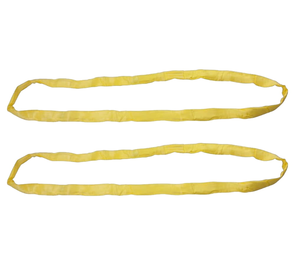 (2 Pack) Endless Round Sling 8' Yellow 8400# VLL Crane Rigging Hoist ...