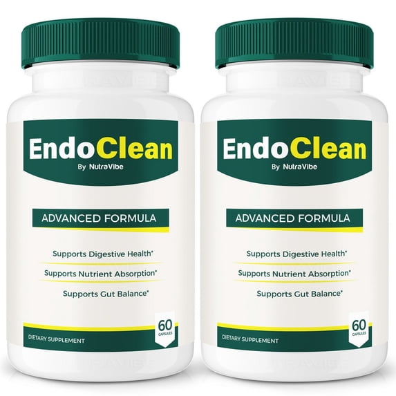 (2 Pack) EndoClean Capsules – Gentle Gut & Digestive Support Formula ...