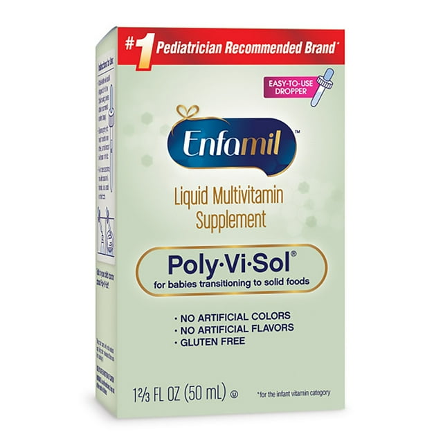 2 Pack - Enfamil Poly-Vi-Sol Vitamin Drops - 50 ML Each - Walmart.com