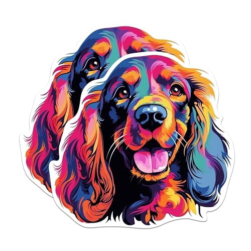 (2 Pack) English Cocker Spaniel Dog Breed Magnets - 5 Inches On Longest ...