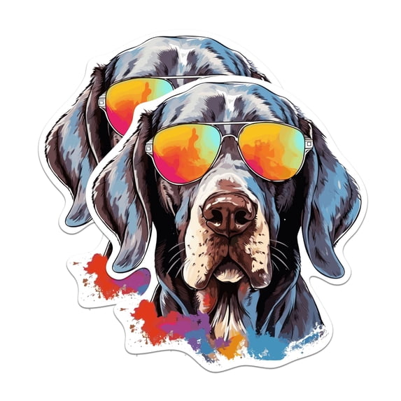 (2 Pack) English Pointer Dog Magnets - English Pointer with Sunglasses ...
