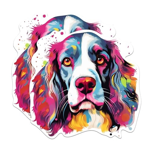 (2 Pack) English Springer Spaniel Dog Breed Magnets - 5 Inches On ...