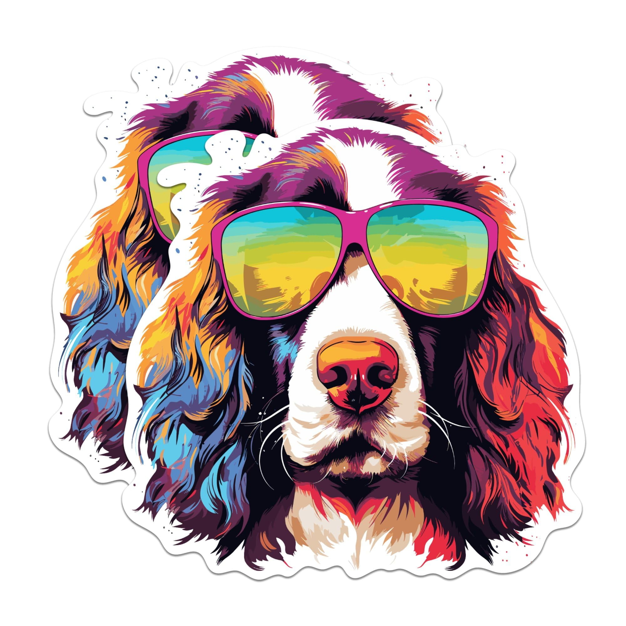 (2 Pack) English Springer Spaniel Dog Stickers - English Springer ...