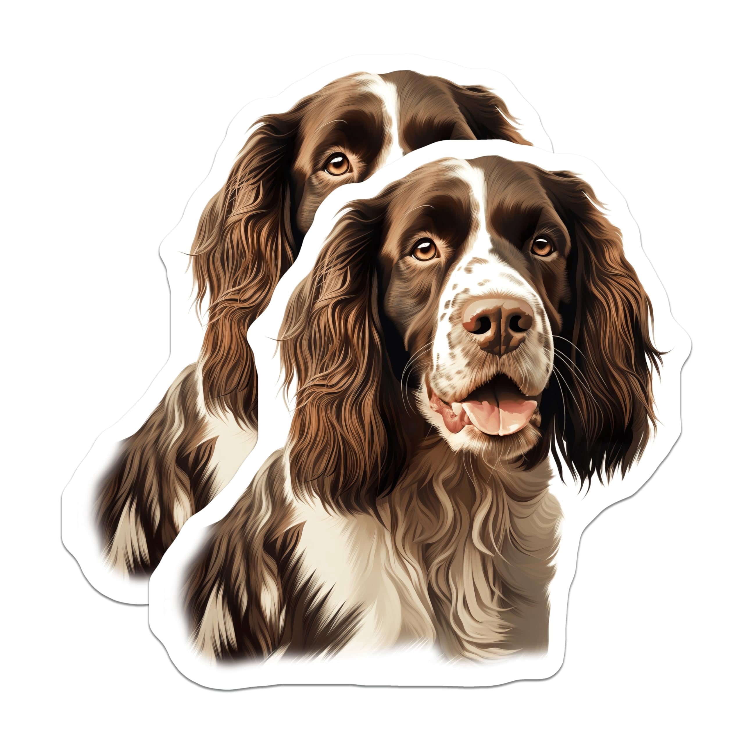 (2 Pack) English Springer Spaniel Stickers - Dog Lover Decal - Springer ...