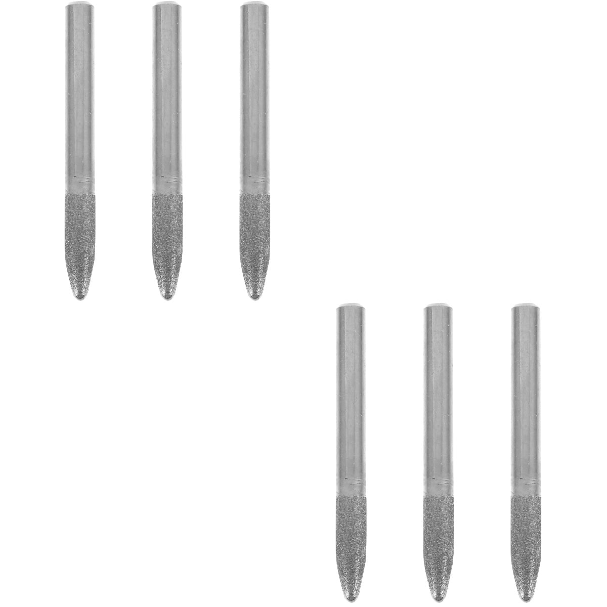 2 Pack Engraving Bit Rotary Diamond Grinding Cone Drill Bits Silver ...