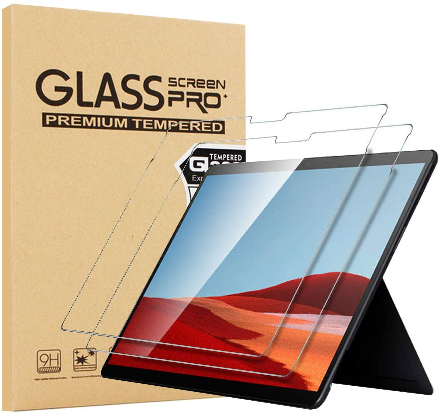 [2 Pack] EpicGadget Glass Screen Protector for 2019 Microsoft Surface ...