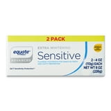 Equate Advanced Extra Whitening Sensitive Toothpaste, 4 oz, 2 Pack HSA ...