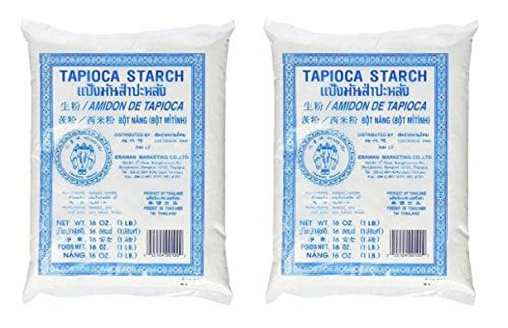 Erawan Brand Tapioca Starch Powder, Gluten Free, 16 oz, 2 Pack, Sweet ...