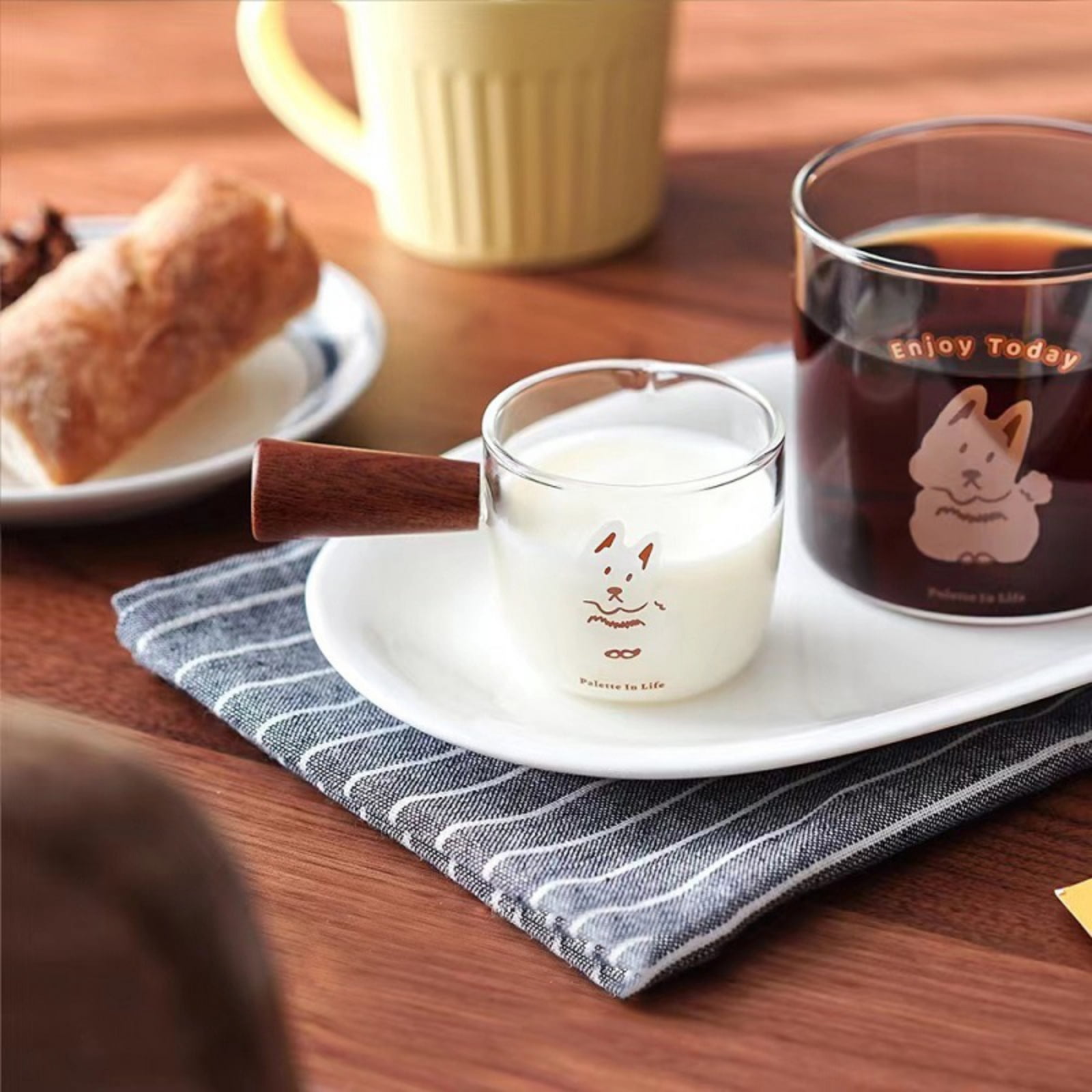2 Pack Espresso Glass Measuring Cup, V-Shaped Double Spout Glass ...