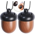2 Pack Essential Oil Car Diffuser, Wooden Acorn Decor Cute Car Air ...