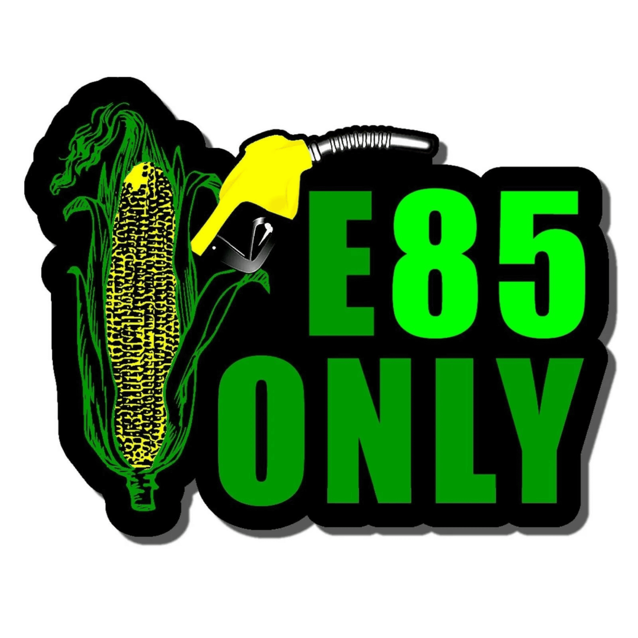 2 Pack Ethanol E85 Corn Fuel Race Motorcycle Drift Tuner Vinyl Decal ...