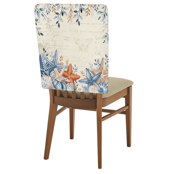 2 Pack Eucalyptus Leaves Starfish Chair Back Covers Shells Plants ...