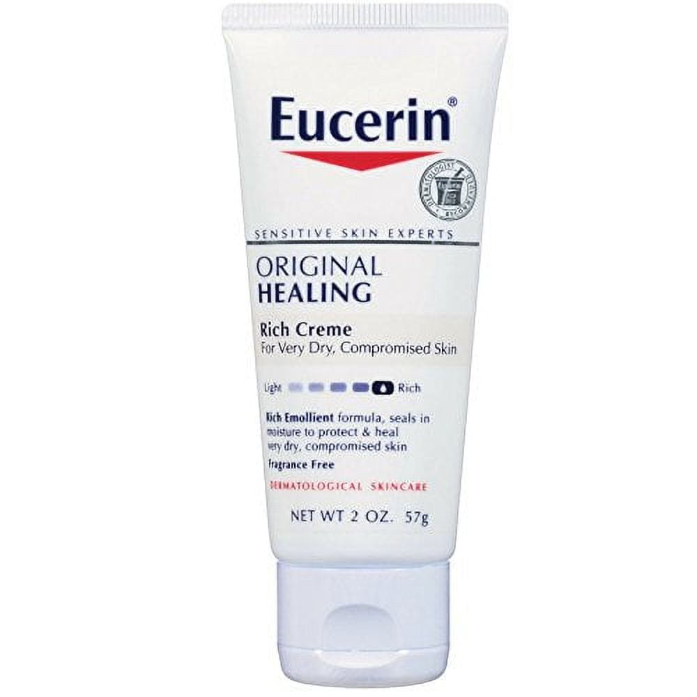 2 Pack - Eucerin Original Healing Rich Creme 2oz Each - Walmart.com