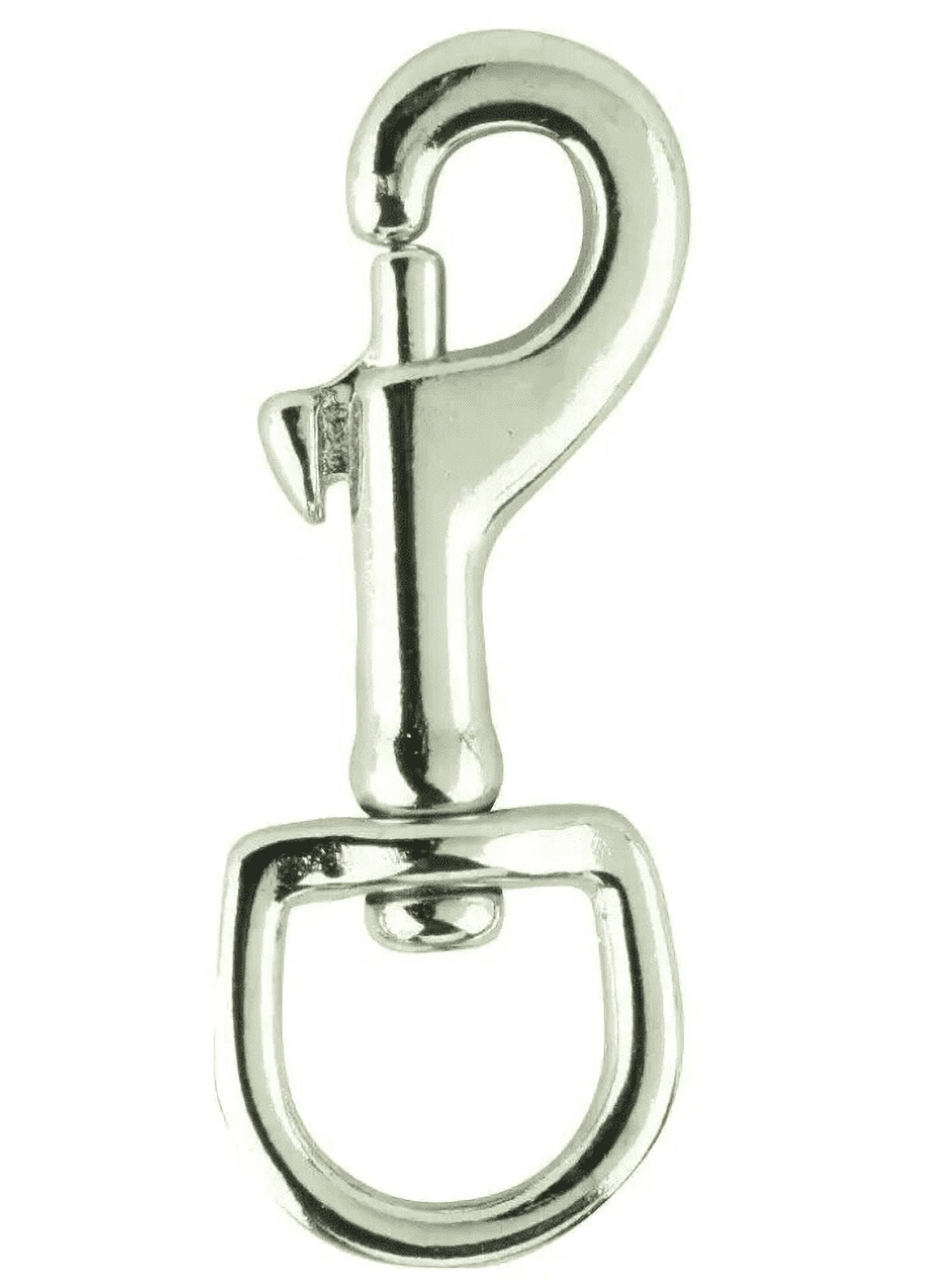 2 Pack Everbilt Nickel-Plated Swivel Eye Bolt Rope Chain Dog Leash Snap ...