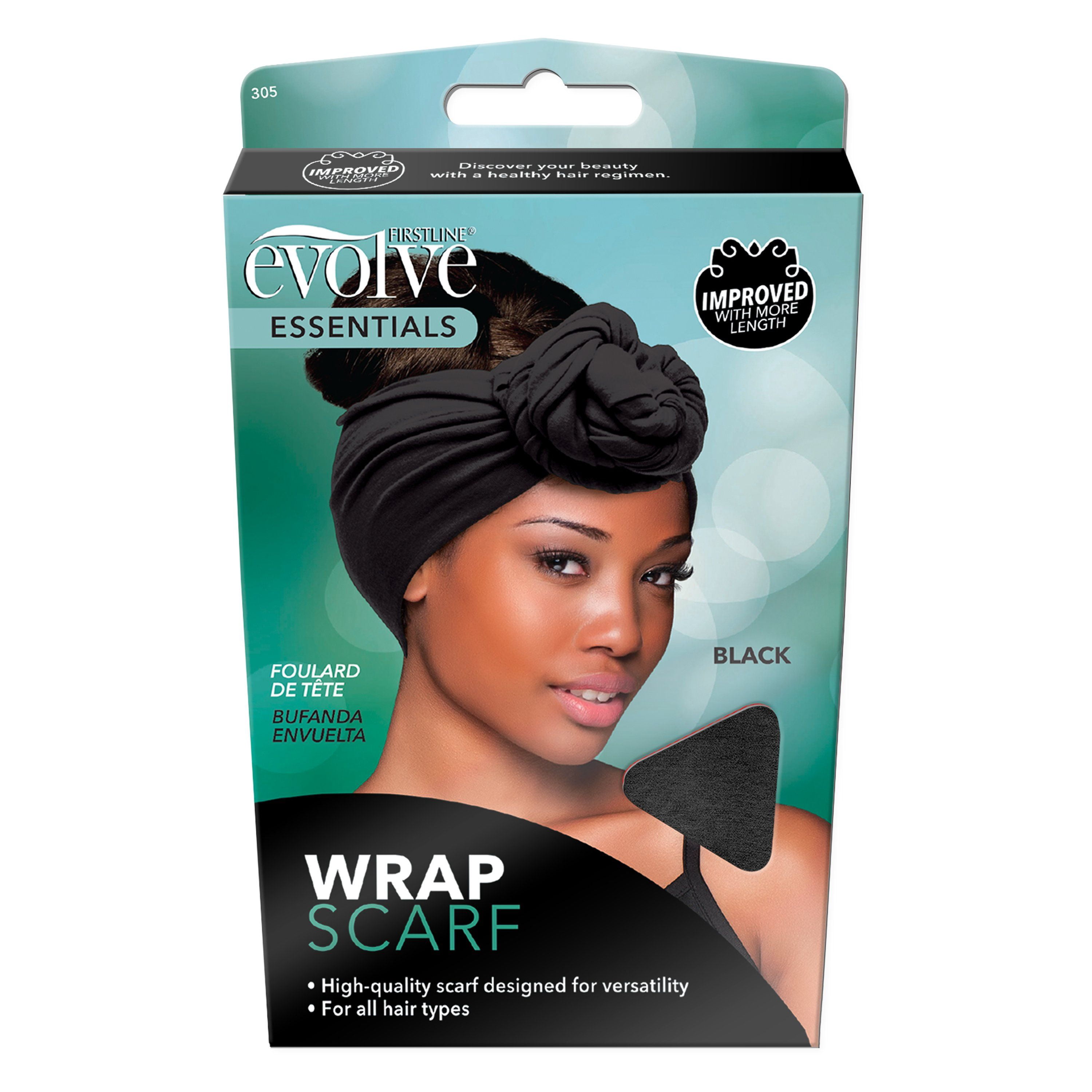 2 Pack - Evolve Wrap Scarf - Black - Each - Walmart.com