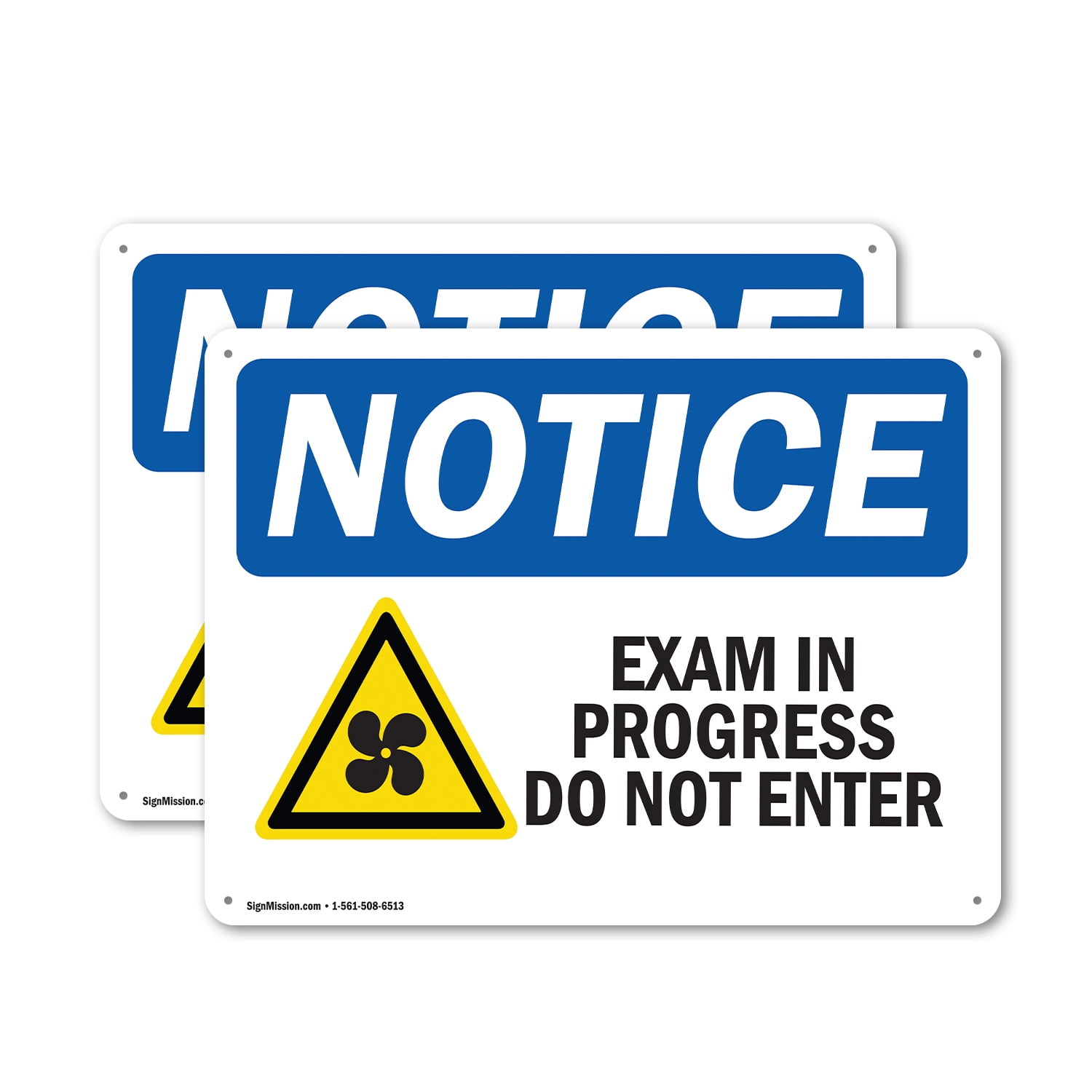 (2 Pack) Exam In Progress Do Not Enter OSHA Notice Sign 18 Inch X 12 ...