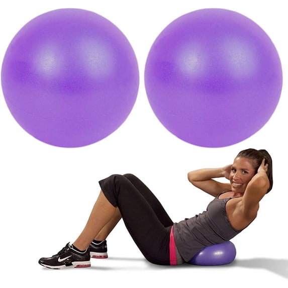 2 Pack Exercise Balls, 8-9 Inch Mini Pilates Yoga Balls, Anti-Burst ...