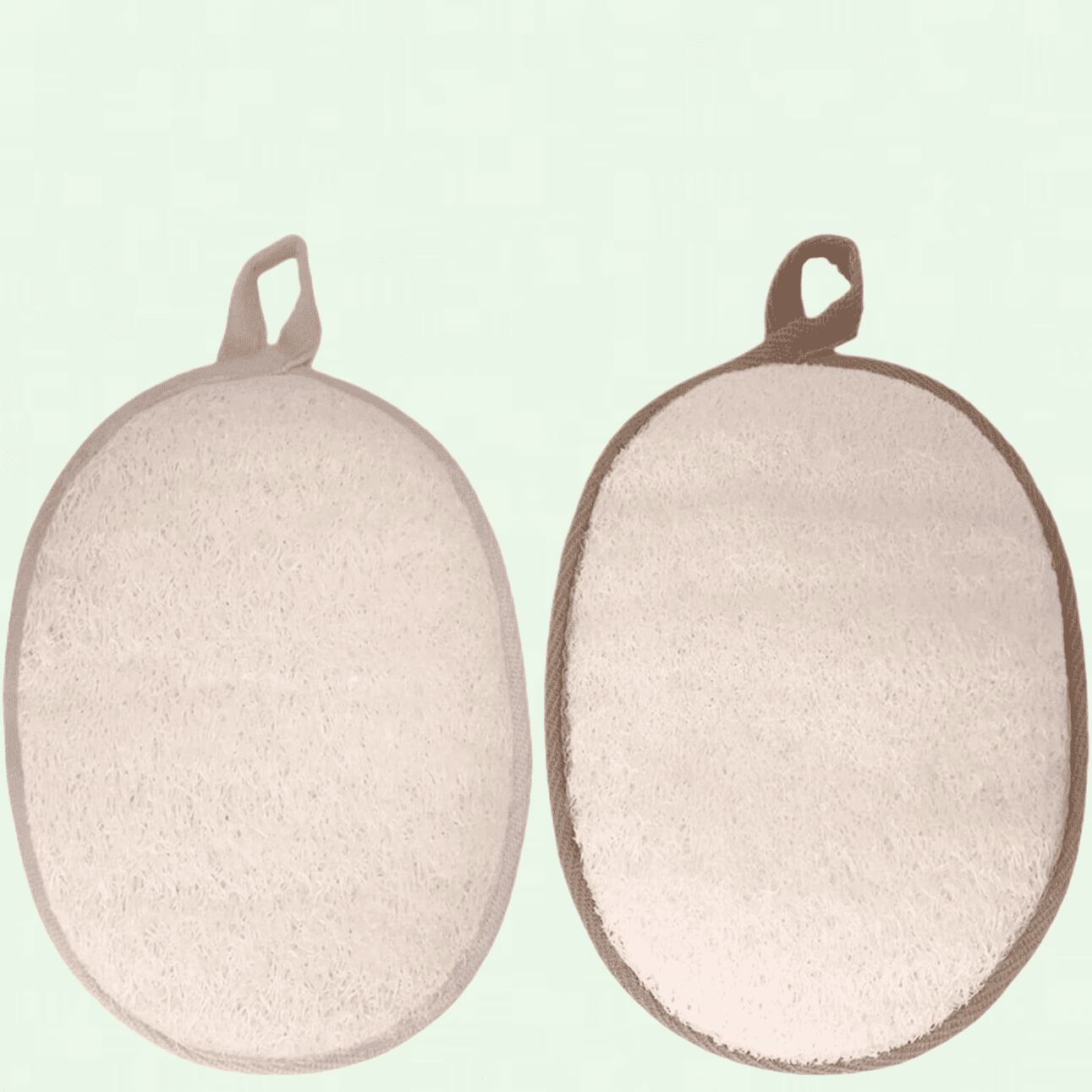 2 Pack Exfoliating Body Scrubber Loofah Sponge, Natural Lufa Bath ...