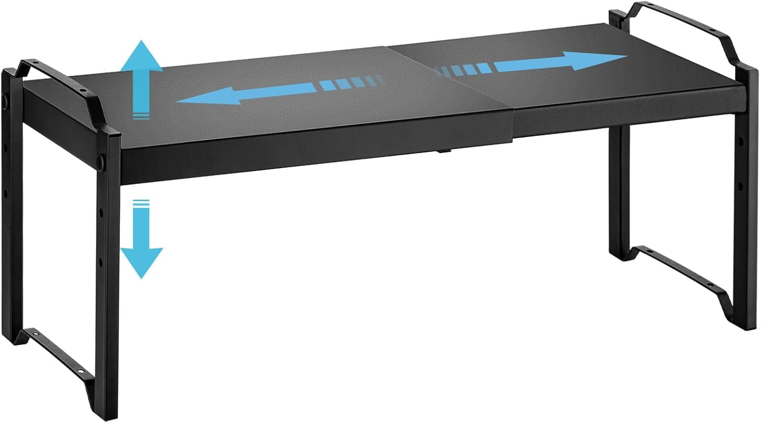 2 Pack Expandable Cabinet Countertop Shelves, Stackable Shelves ...