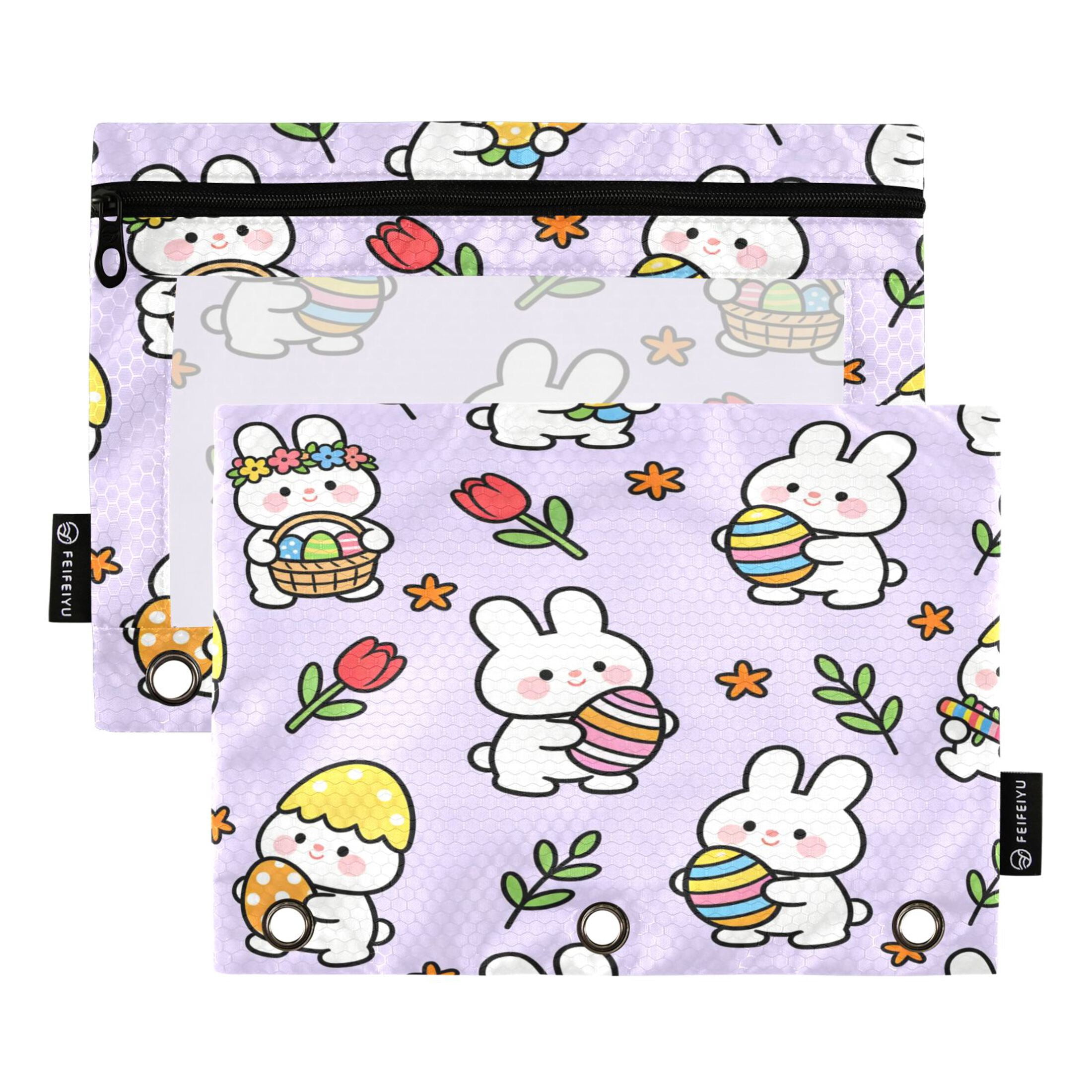 2 Pack Expandable File Folder with Clear PVC Front Page Folder with ...