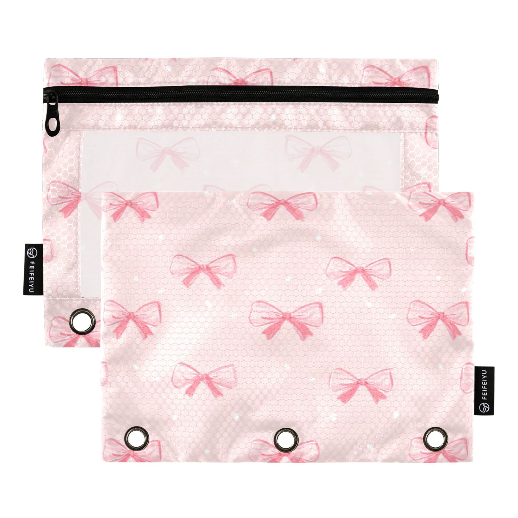 2 Pack Expandable File Folder with Clear PVC Front Page Folder with ...