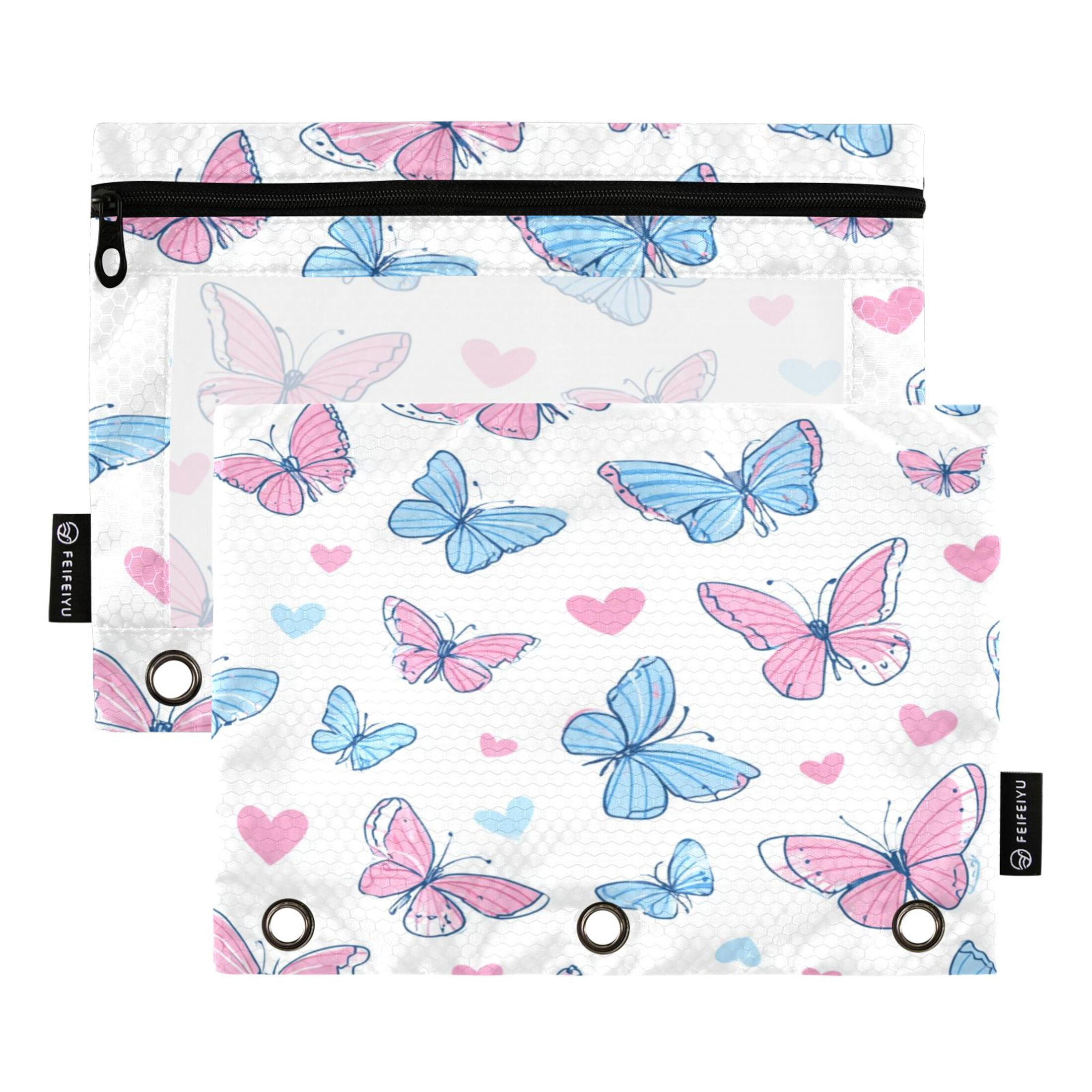 2 Pack Expandable File Folder with Clear PVC Front Page Folder with ...