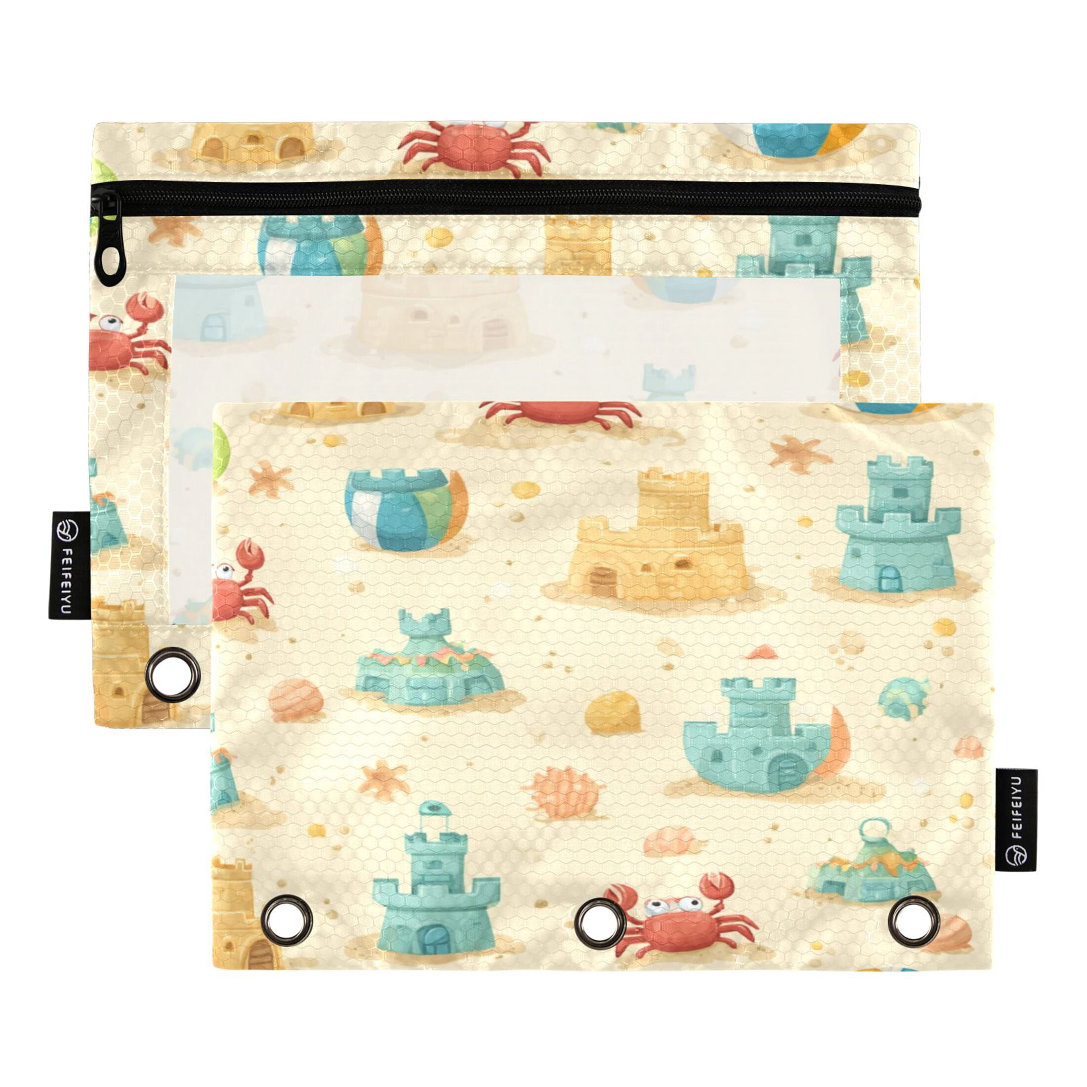 2 Pack Expandable File Folder with Clear PVC Front Page Folder with ...