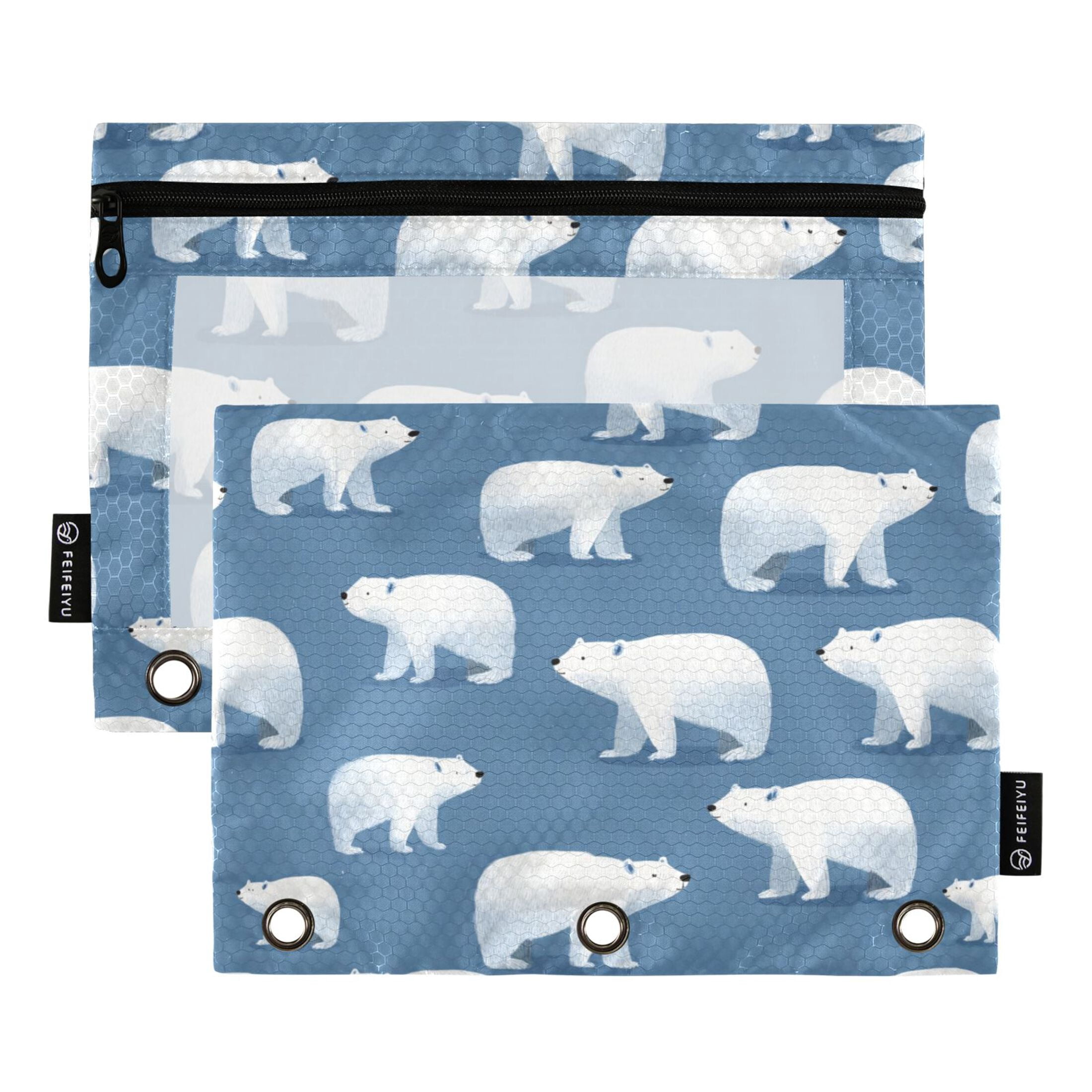 2 Pack Expandable Flip Folders with Clear PVC Window Binder Pouches 3 ...