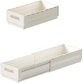 2 Pack Expandable Plastic Storage Boxes, Multi-Purpose Folding ...