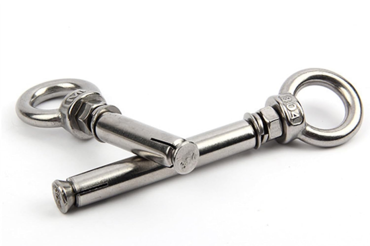 2 Pack Expansion Bolts Ring Screw 304 Stainless Steel Eyebolt Bolt ...