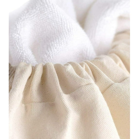2 Pack Extra Large 100% Cotton Canvas Heavy Duty Laundry Bags - Natural ...
