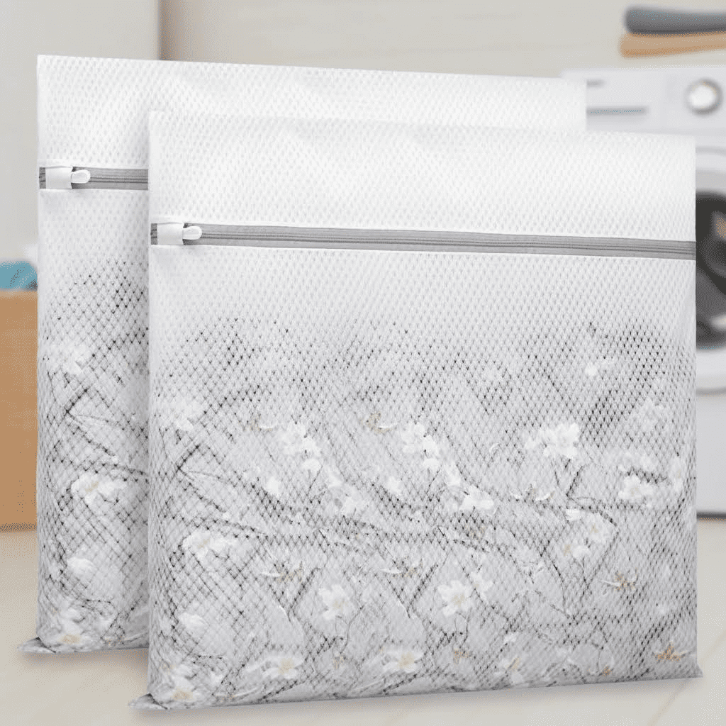 2-Pack Extra Large 24x24 Inch Delicates Laundry Bags with Diamond Mesh ...
