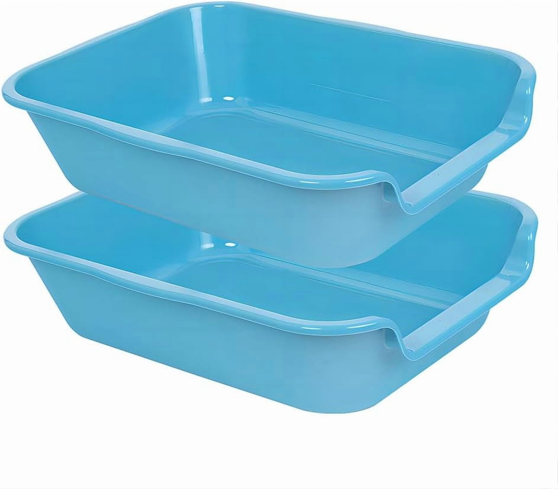 2 Pack Extra Large Dog Litter Box Pan Tray (ABS Material), Low Entry ...