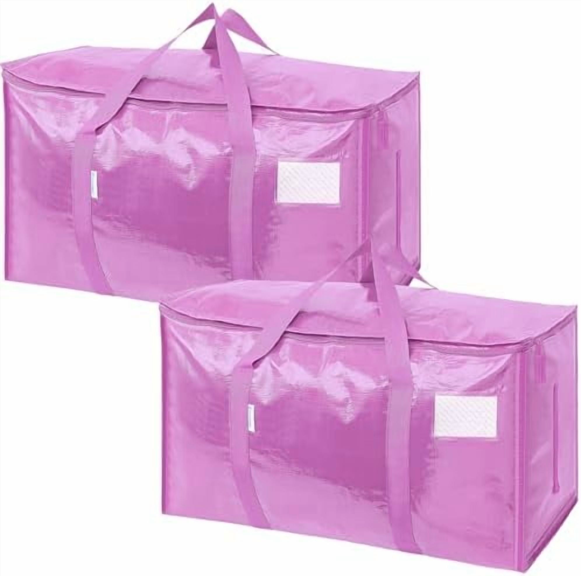 2 Pack Extra Large Moving Bags Heavy Duty with Zippers & Carrying ...