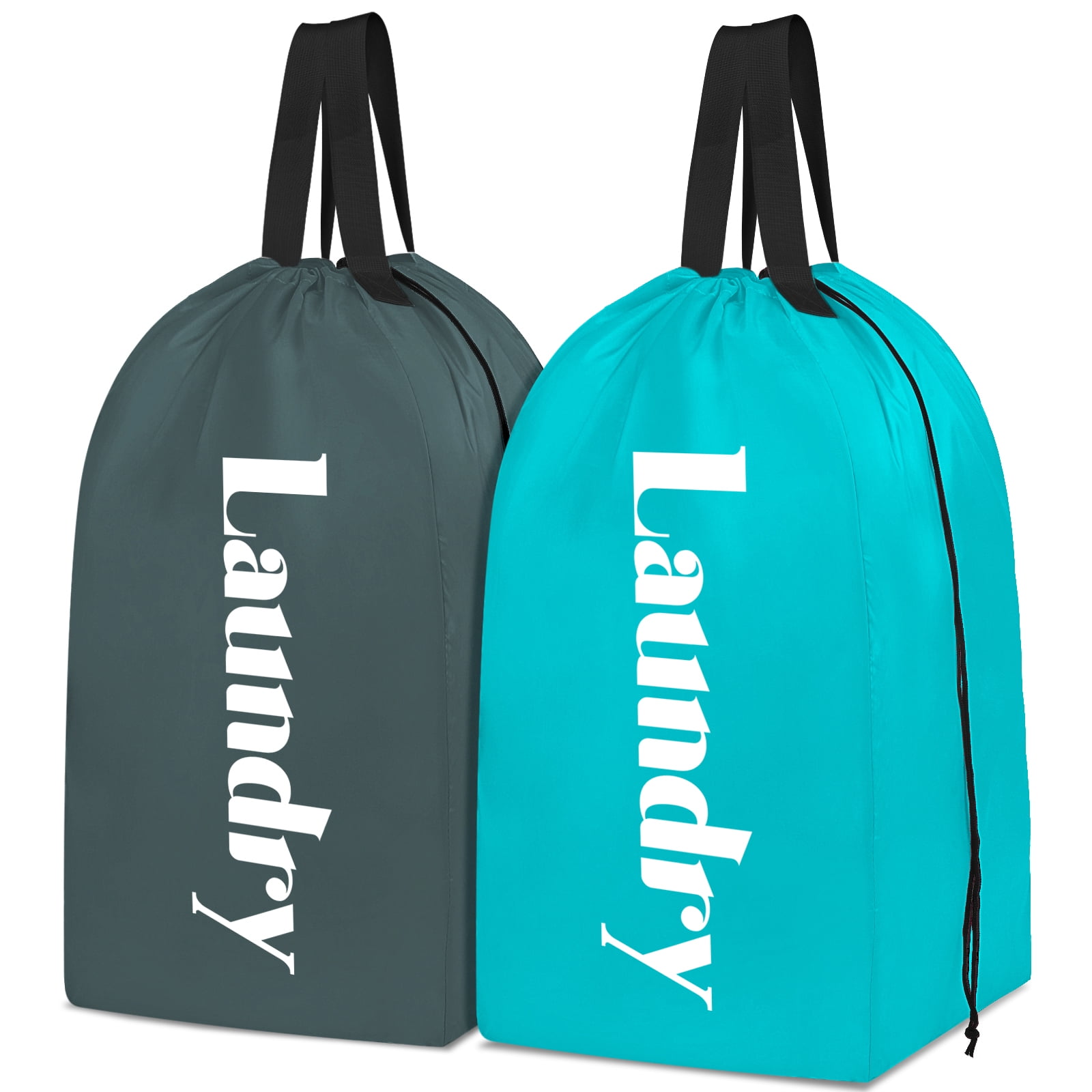 PASHOP 2 Pack Extra Large Travel Laundry Bags, Durable Rip-Stop Nylon ...