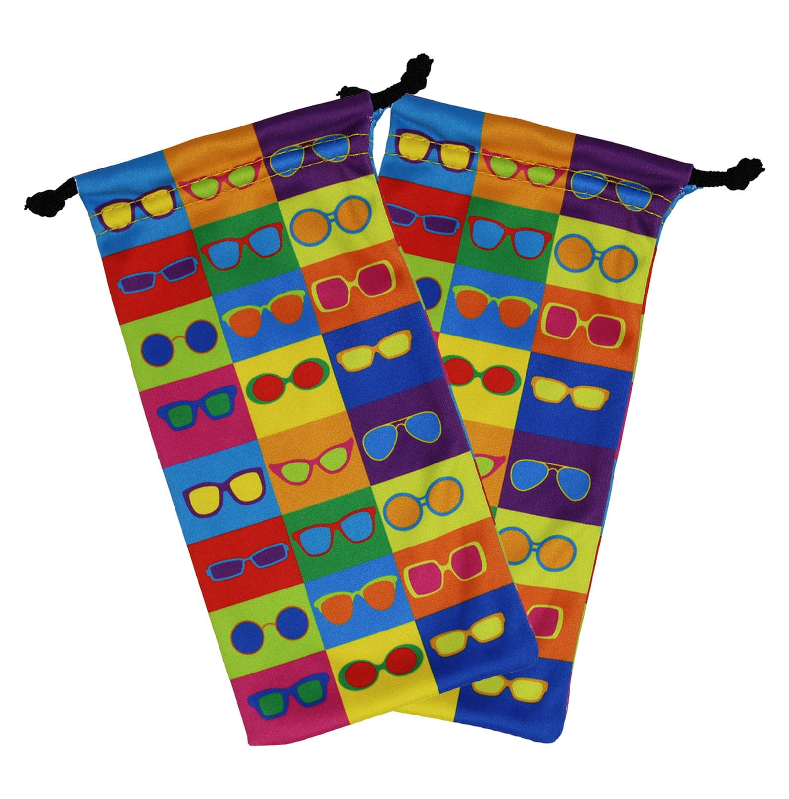 2 Pack Eyeglass Pouch Drawstring, Glasses Case Soft For Women Men ...