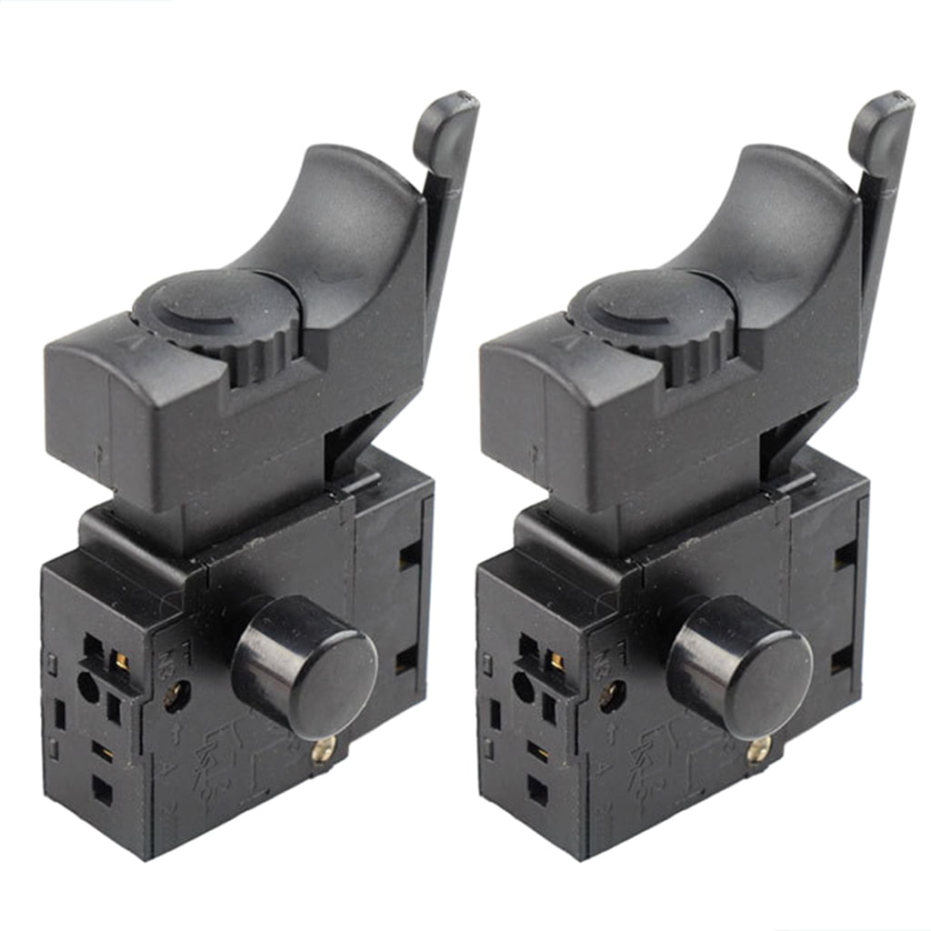 2 Pack Fa2 6 1bek Lock On Trigger Switch Power Tool Electric Hand Drill Speed Control Push
