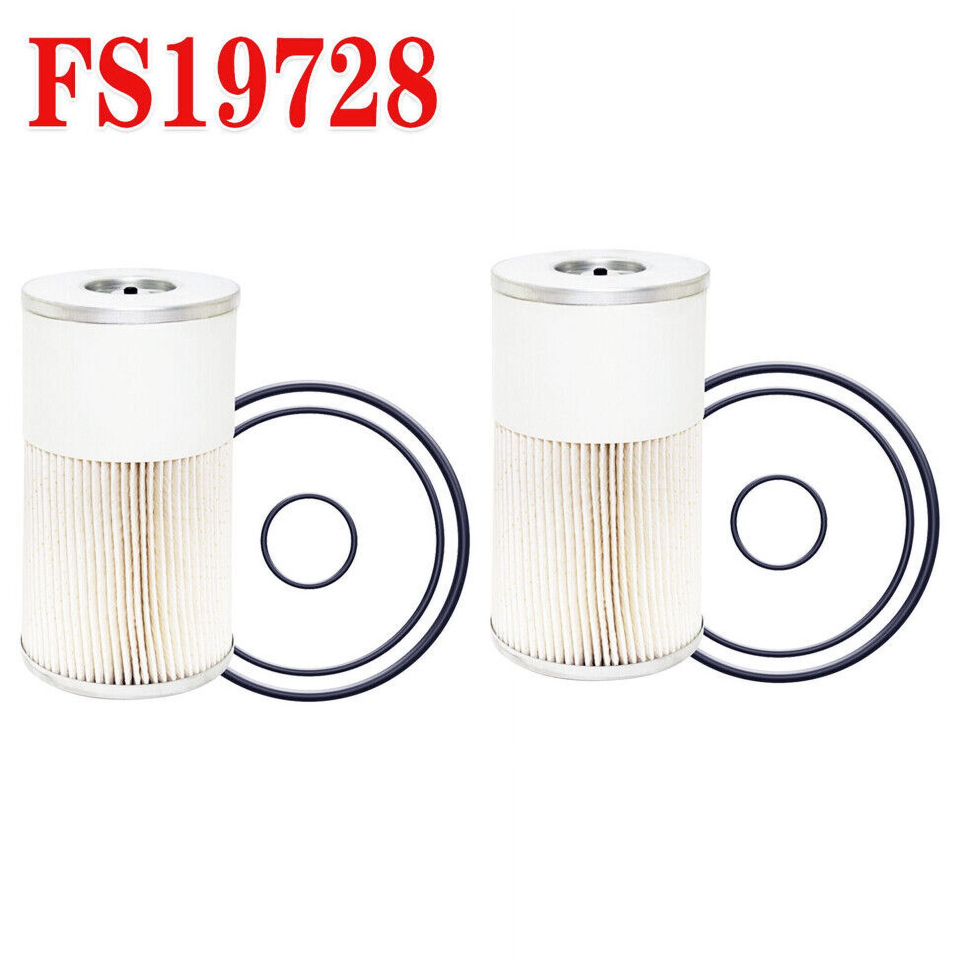 2 Pack FS19728 For Cummins ISX Fuel Filter Water Separator Kit ...