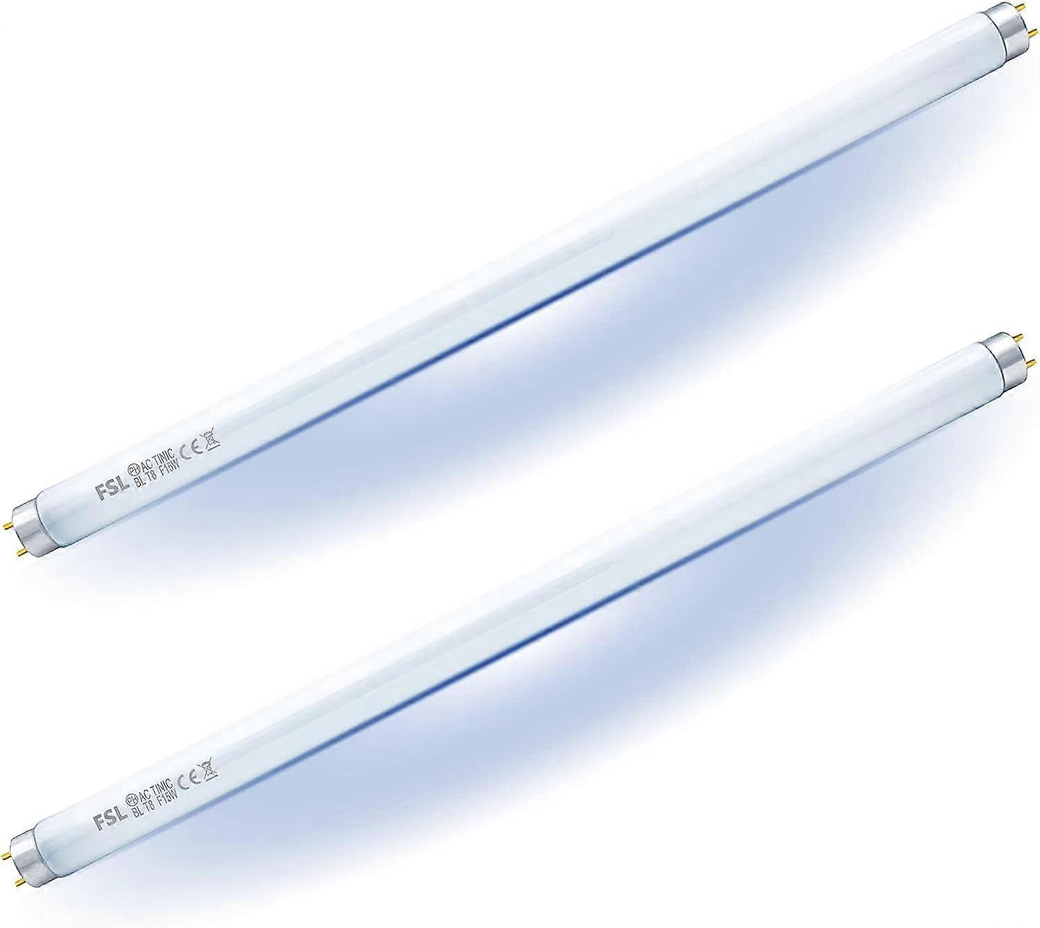2 Pack FSL BL T8 F15W Fly Killer Replacement Bulbs - 17in UV Tubes for ...